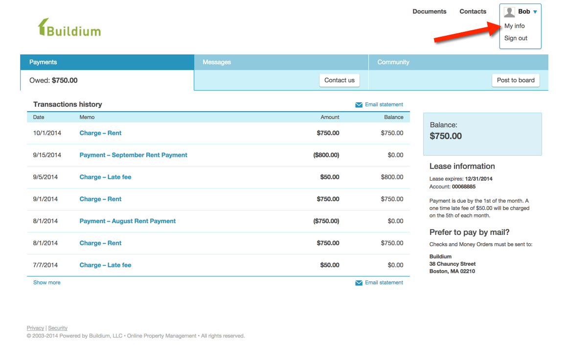 Buildium's responsive resident portal - How your residents see it