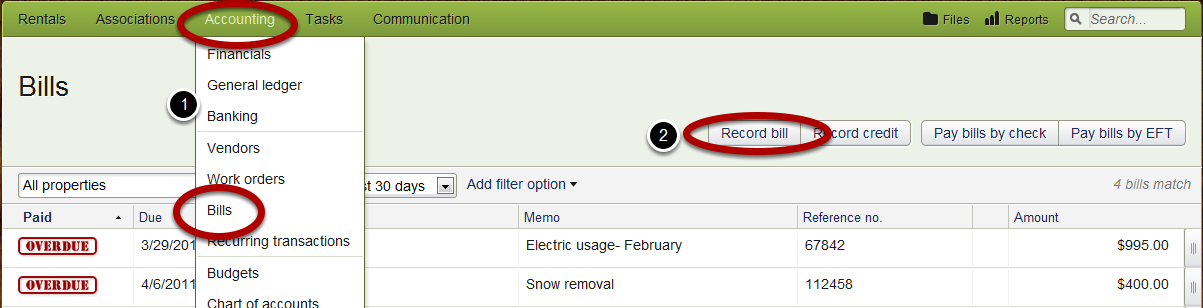 Adding vendors and entering beginning vendor balances