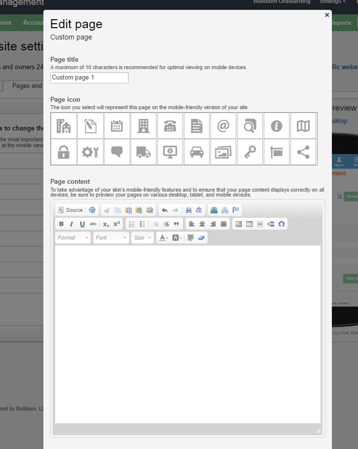 How do I set up my public website?