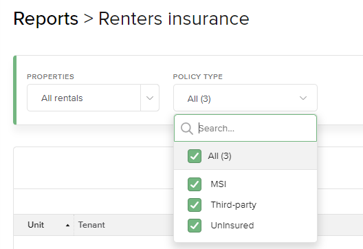 Updates to Renters Insurance