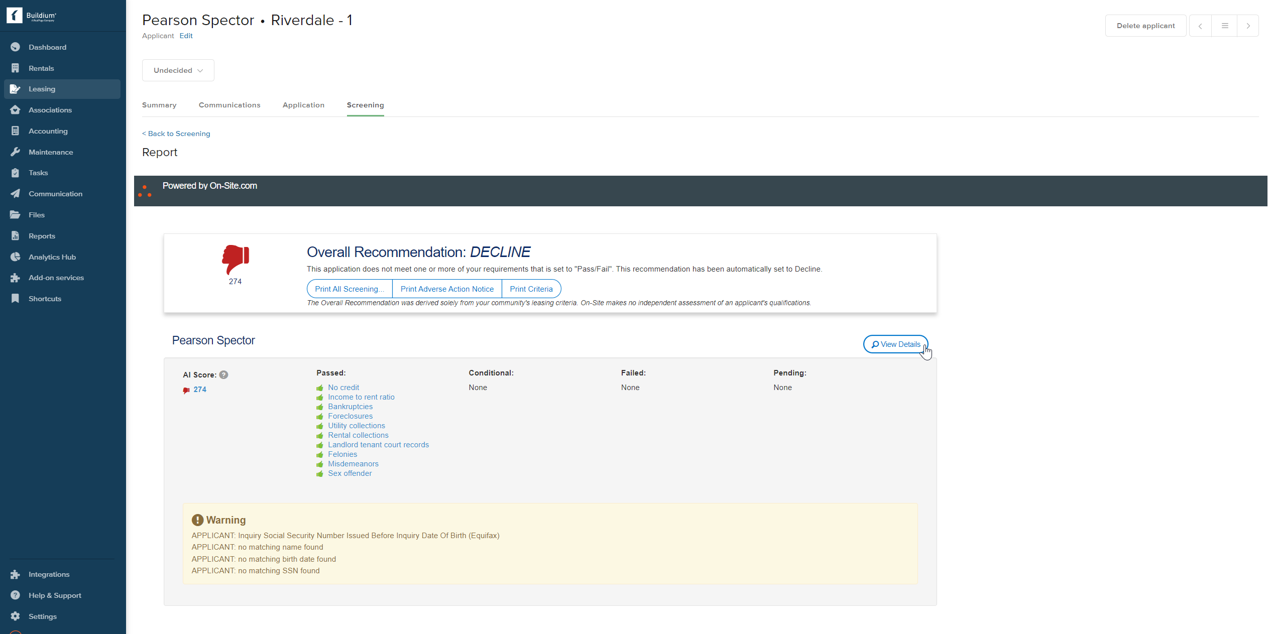 Enhanced Tenant Screening