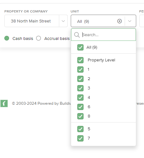 Default Unit Setting