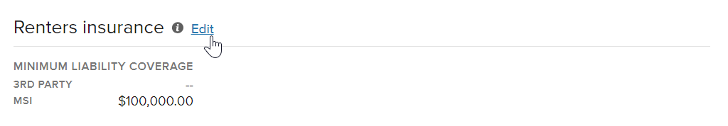 Updates to Renters Insurance