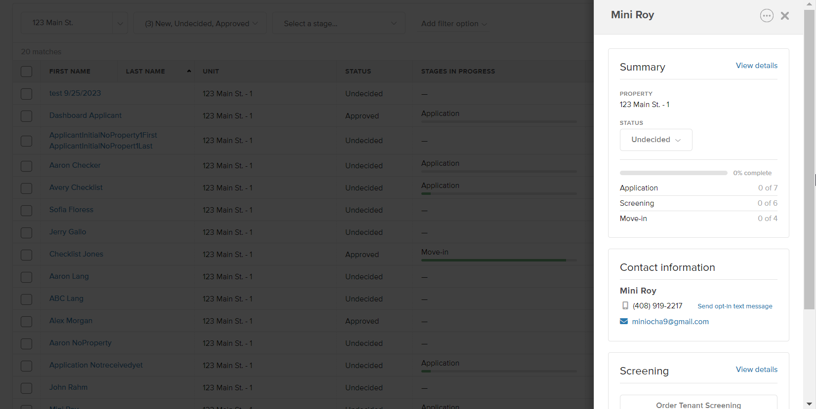 Applicant Workflow & Tracking
