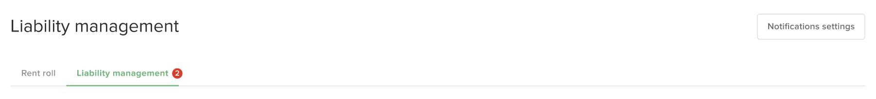 Security Deposit Tracking - Liability Management Page