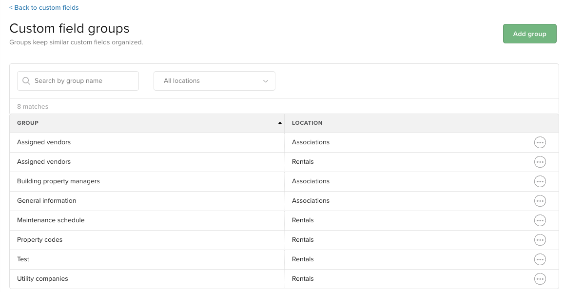 Buildium Custom Fields