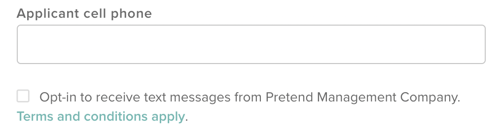 How do I set up text messaging for applicants?