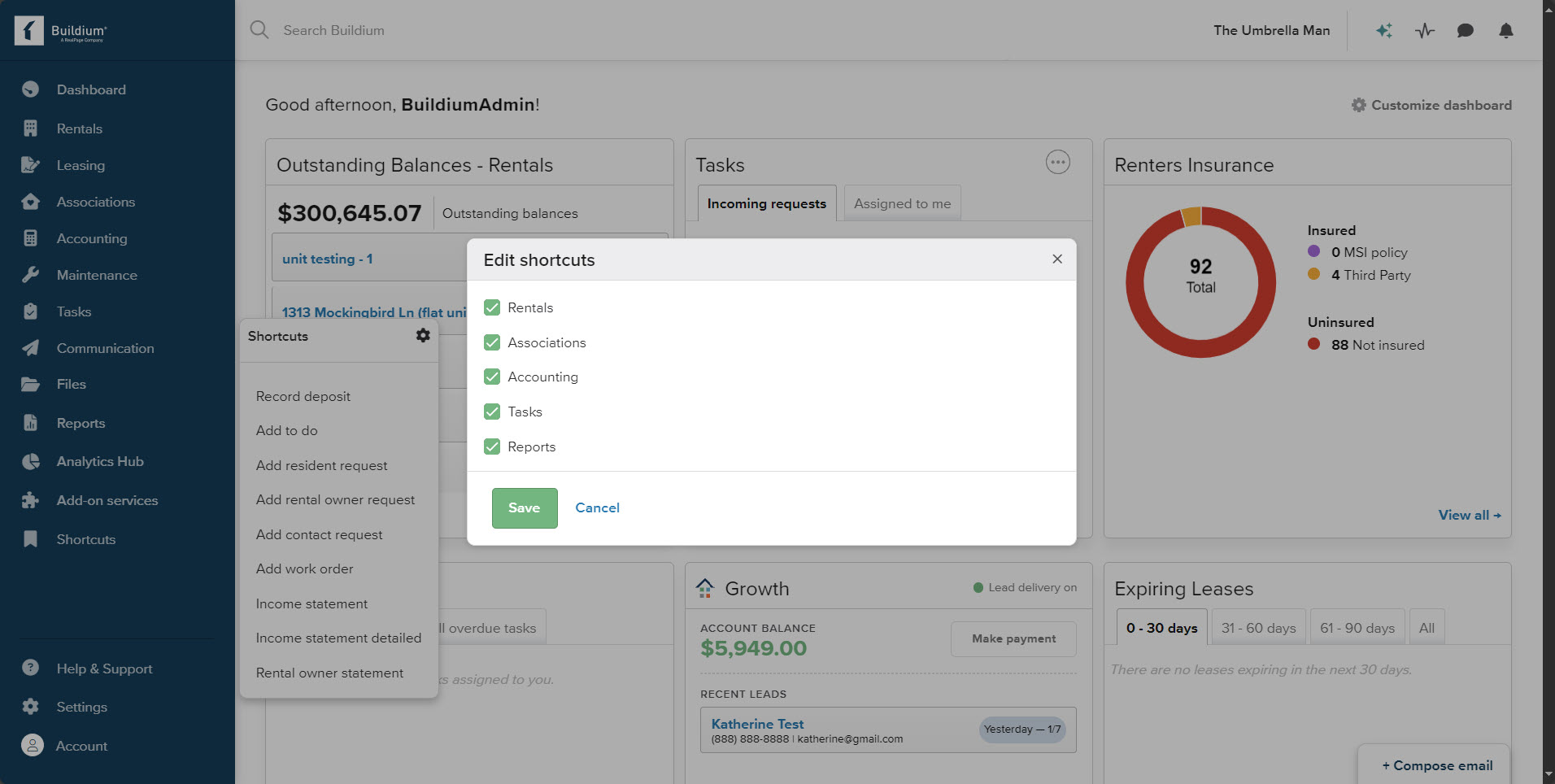 Is there a shortcuts menu I can use?