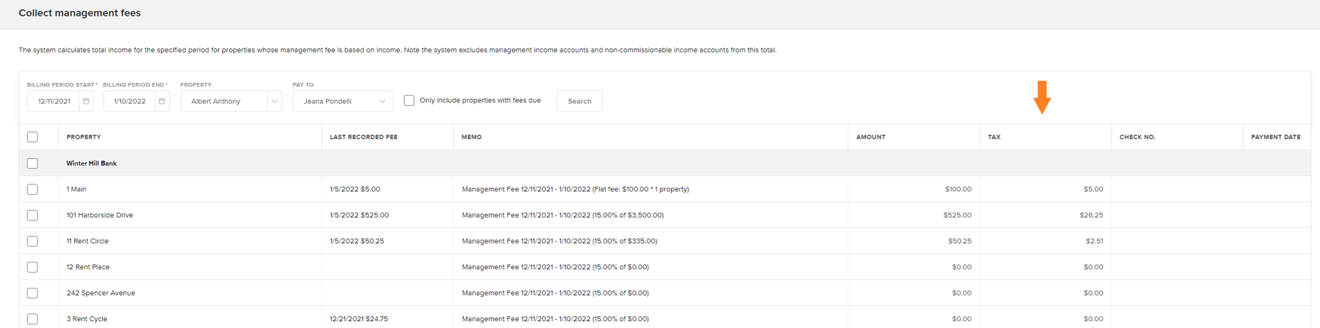 Calculate General Service Tax (GST) on Management Fees