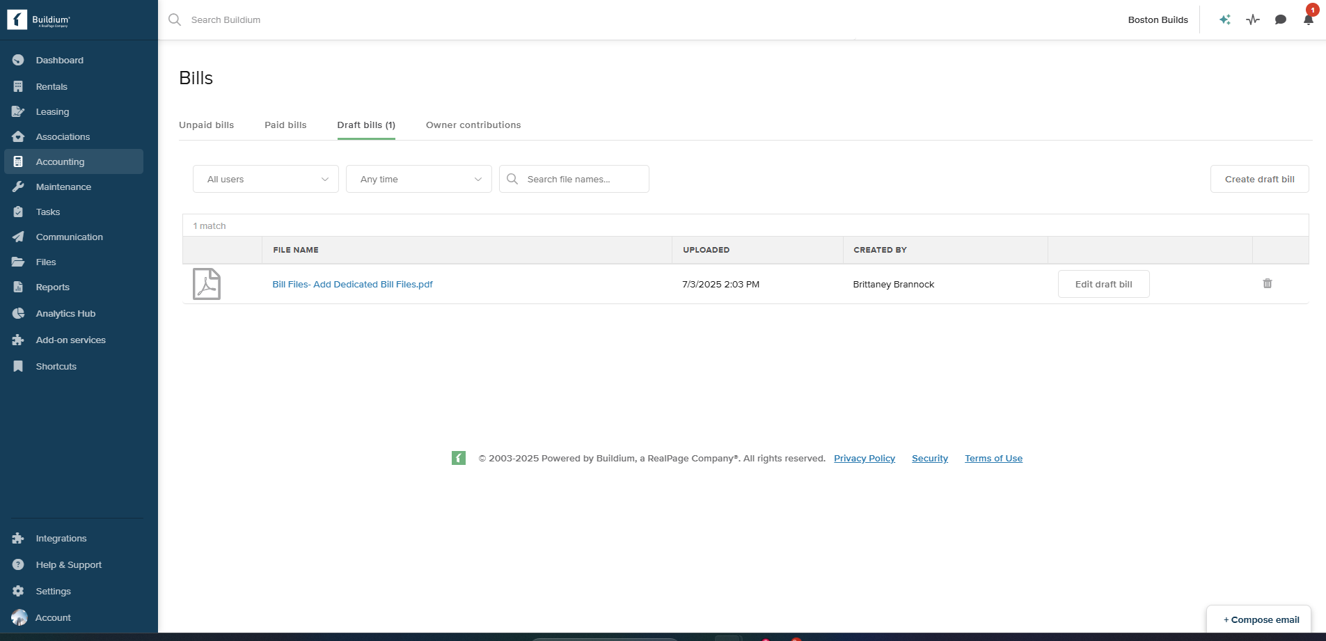 Add Attachments to Bills