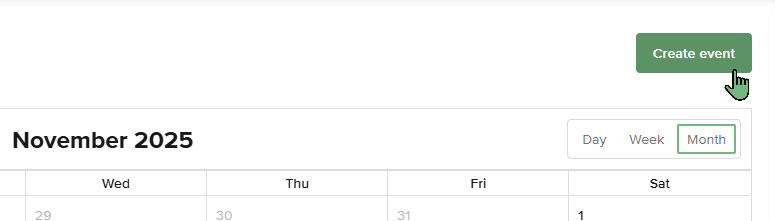 Staff calendar