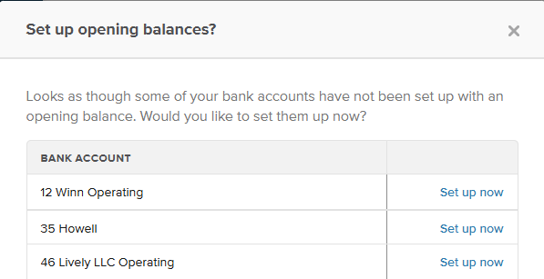 Getting Started: How do I enter opening balances for my bank accounts?